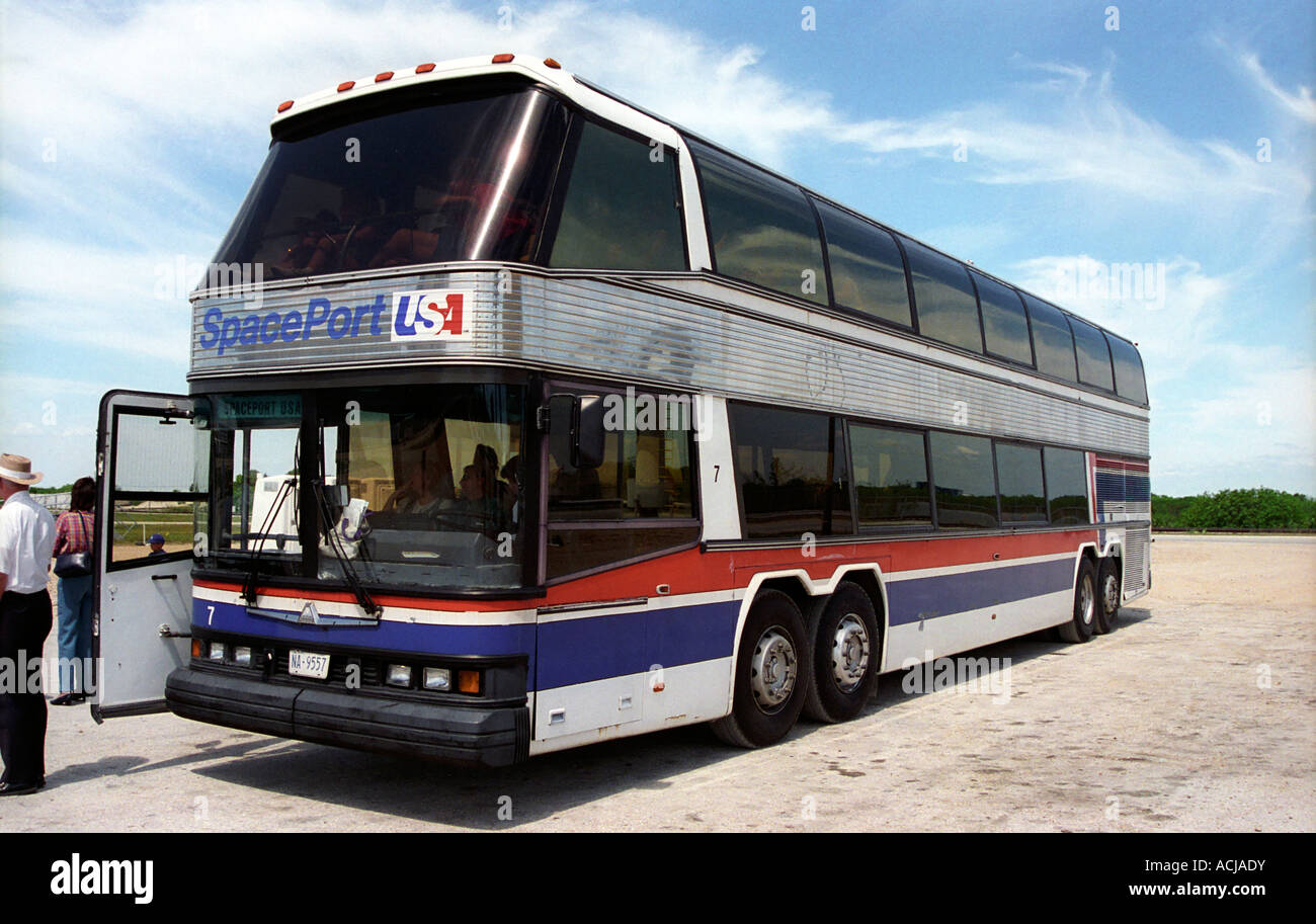 Double Decker Reisebus in Florida USA Stockfotografie - Alamy