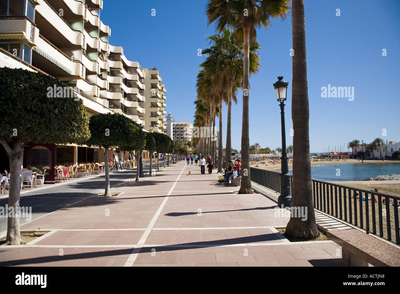 Paseo Maritimo Seaside Promenade Marbella Stockfotos und -bilder Kaufen ...
