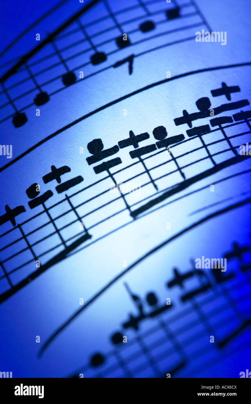 Hand Written Music Sheet Stockfotos und -bilder Kaufen - Alamy