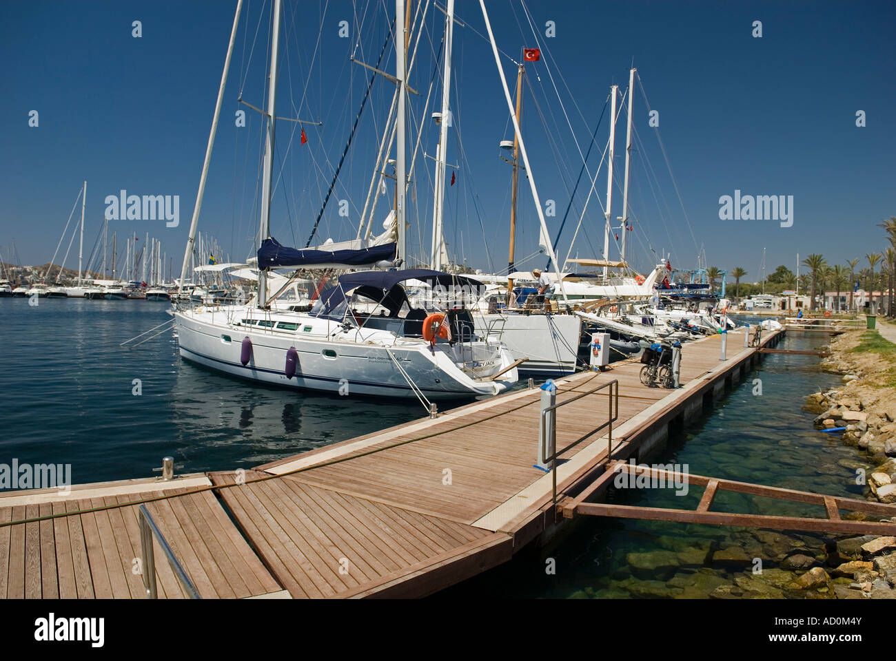 Boote im Hafen Bodrum Yalikavak Marina, Türkei Stockfotografie - Alamy