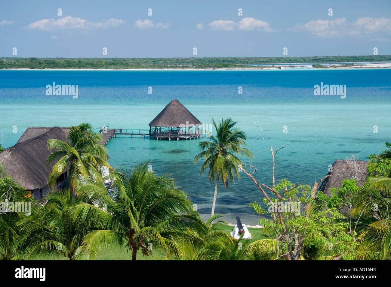 Laguna de Bacalar, Halbinsel Yucatan, Mexiko Stockfotografie - Alamy