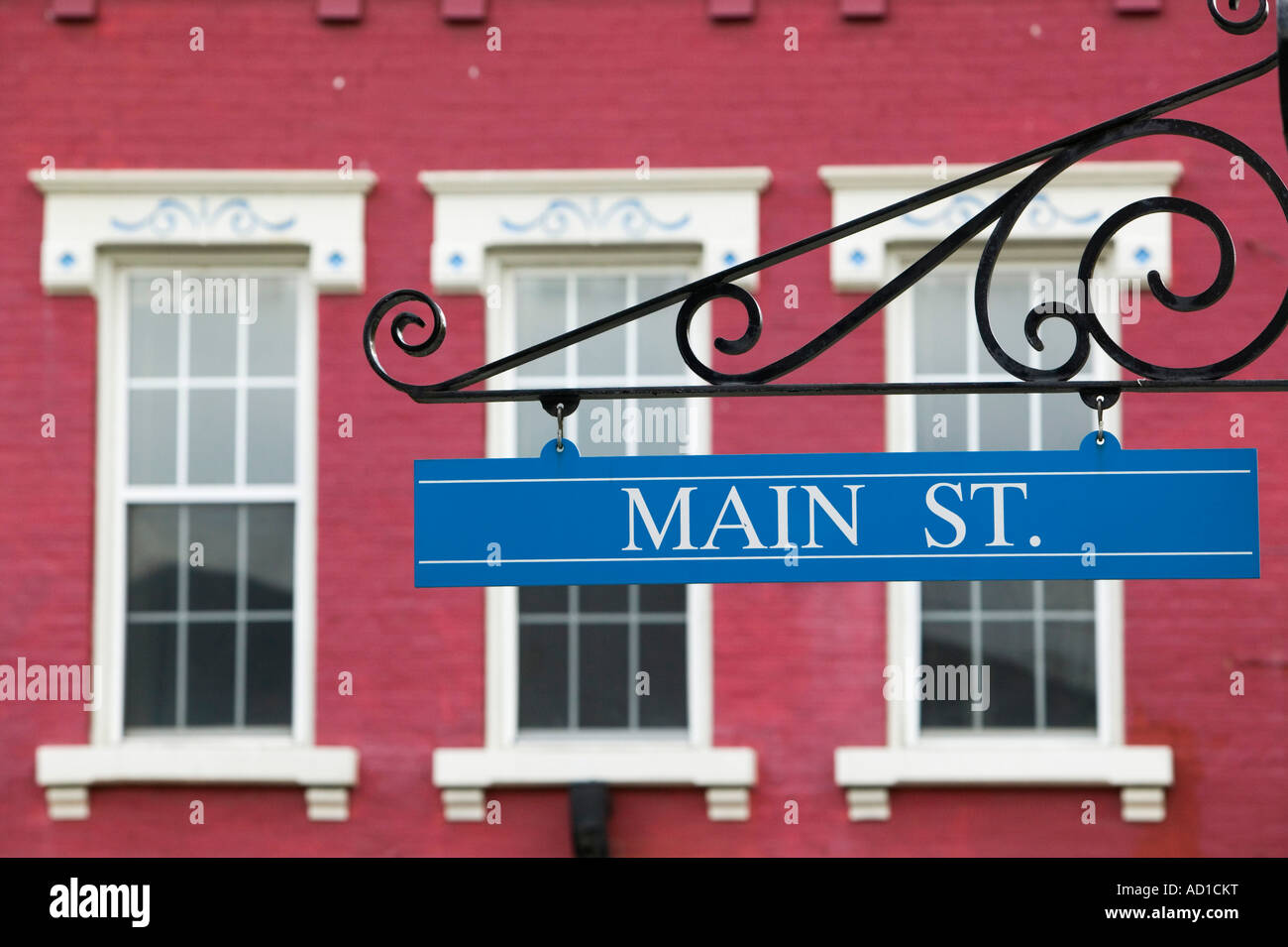 Main street sign -Fotos und -Bildmaterial in hoher Auflösung – Alamy