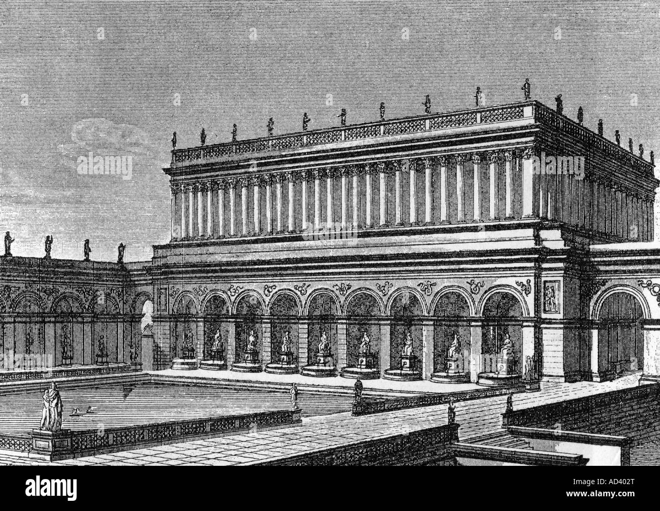 Geographie/Reise, Rom, "Goldenes Haus" (Domus aureus) von Kaiser Nero ...