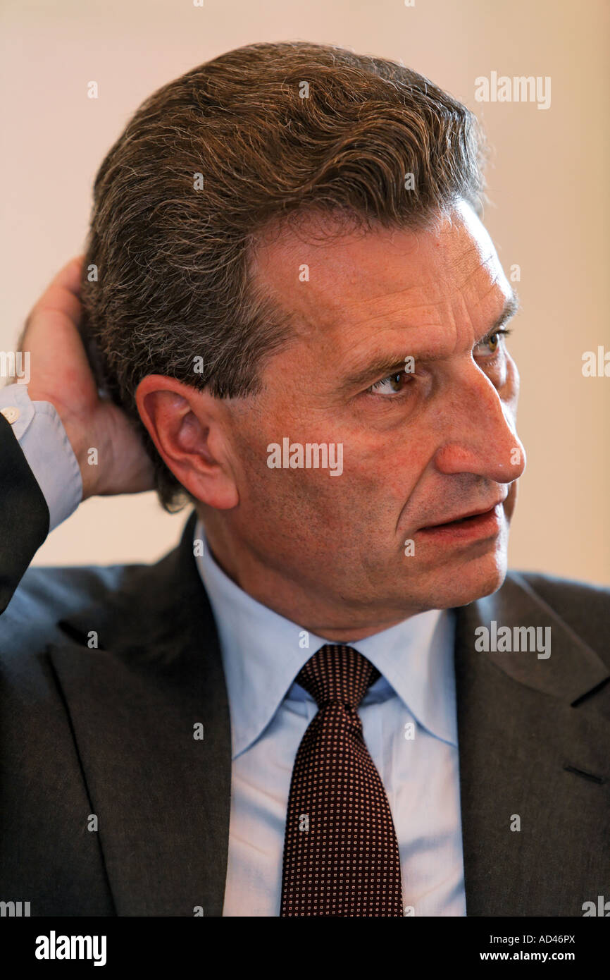 Gunther Hermann Oettinger Stockfotos und -bilder Kaufen - Alamy