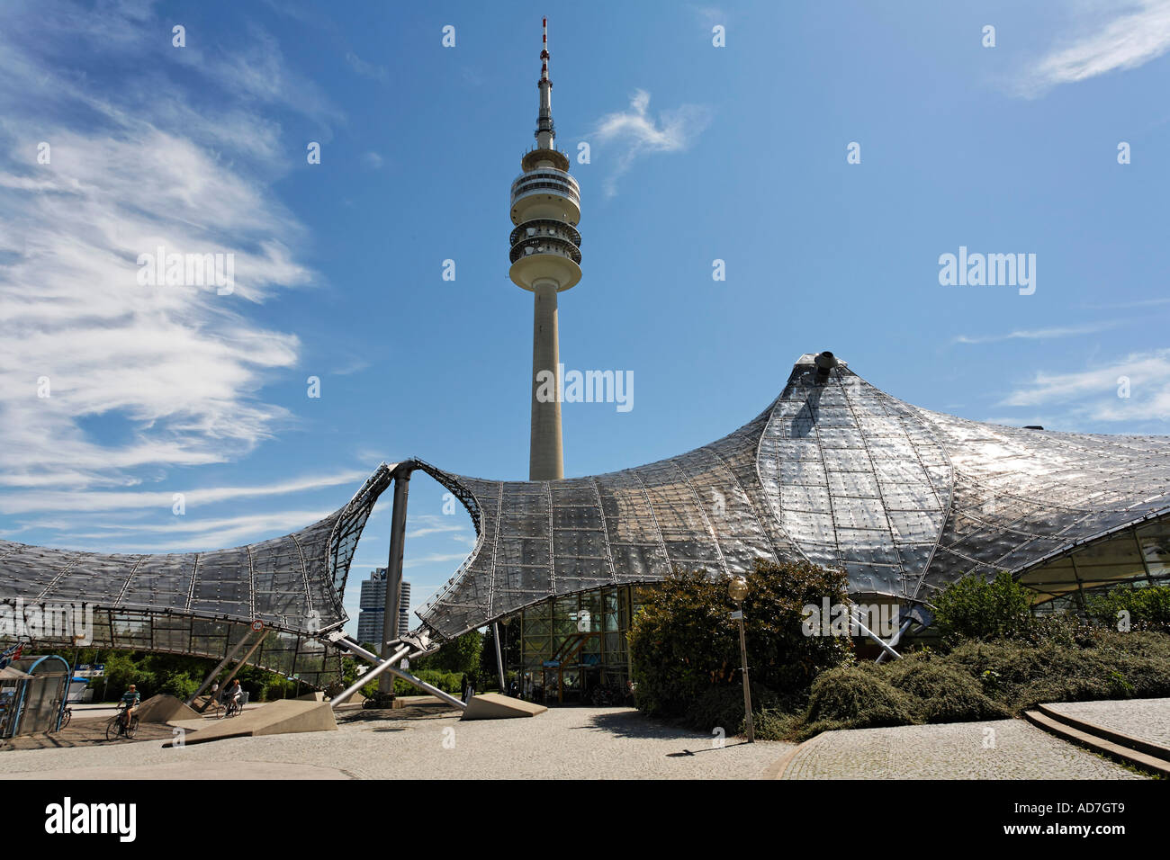 Olympic Park The Munich Olympic Tower Olympiaturm Fernsehturm München ...