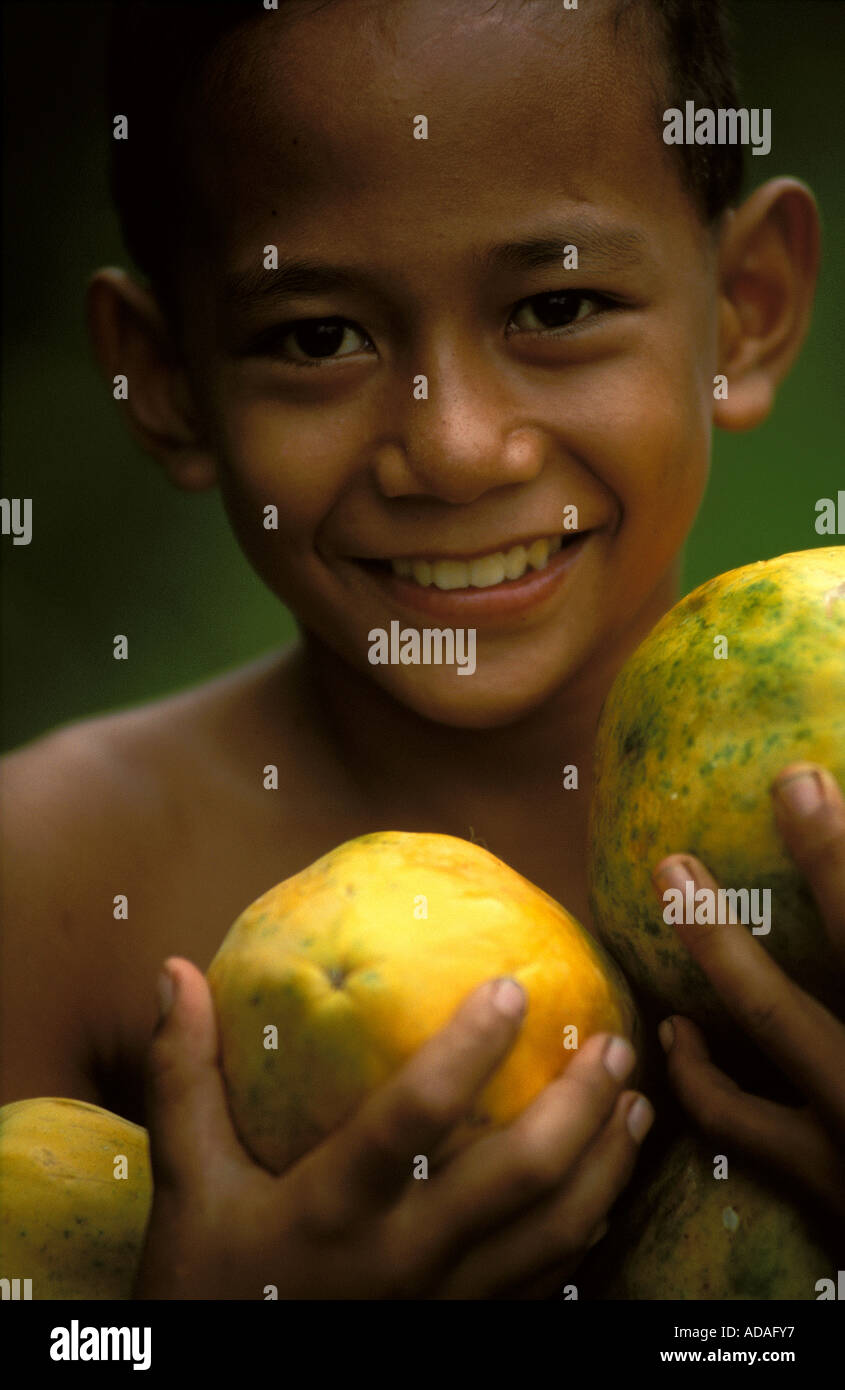 Samoan Smile Stockfotos und -bilder Kaufen - Alamy