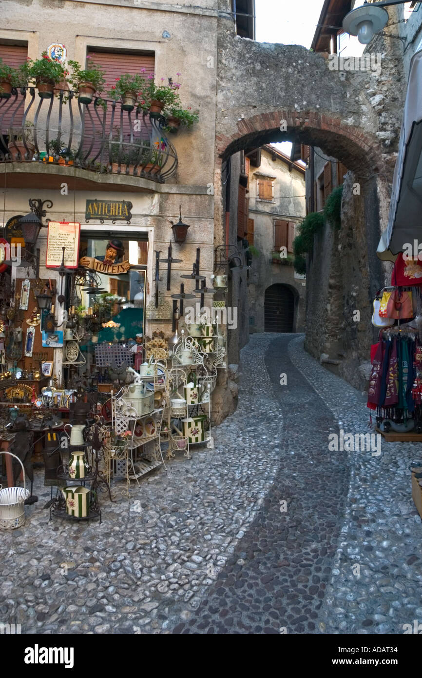 Malcesine Altstadt am Gardasee Italien Stockfotografie - Alamy
