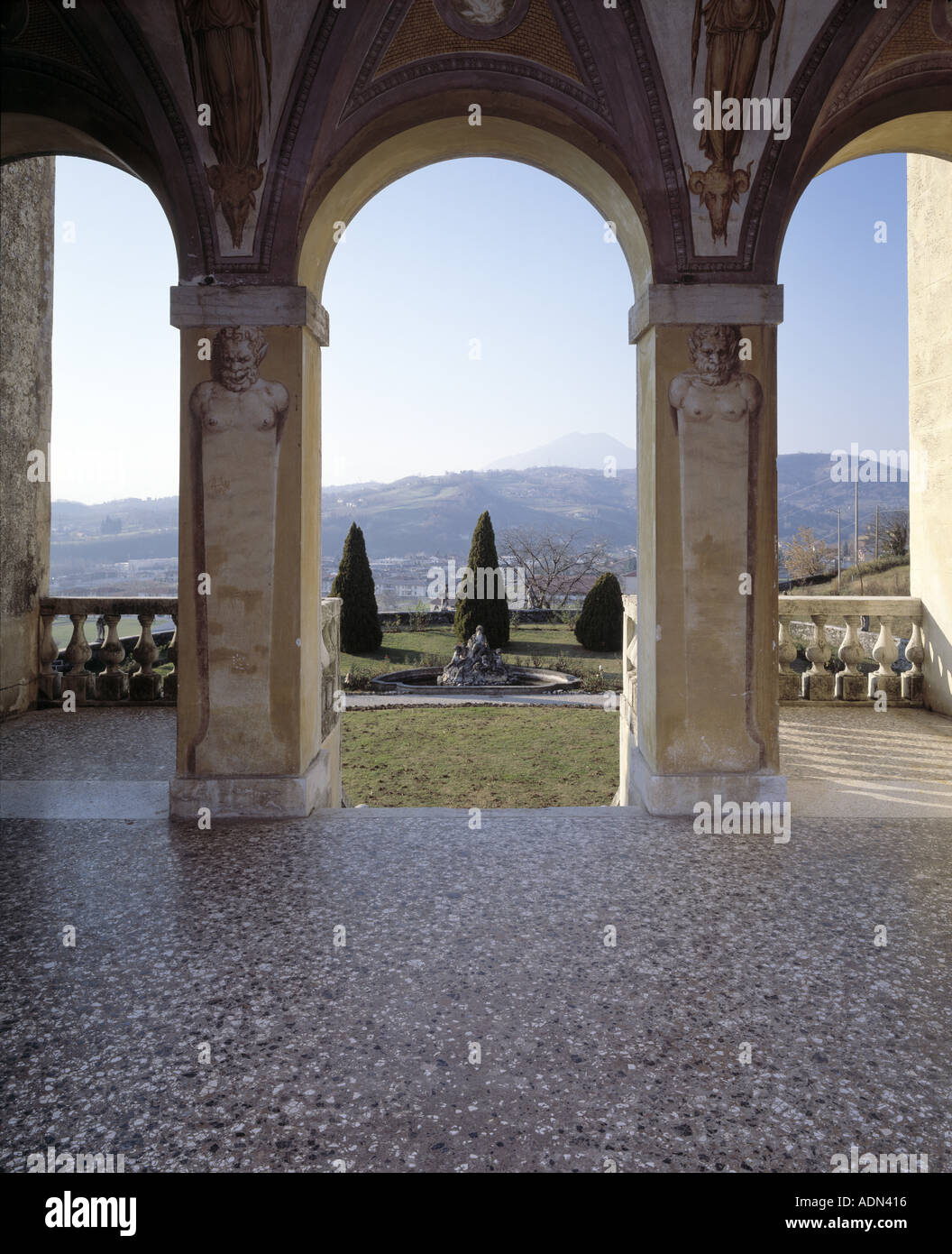 Lonedo di Lugo, Villa Godi, Loggia, Architekt Andrea Palladio ...