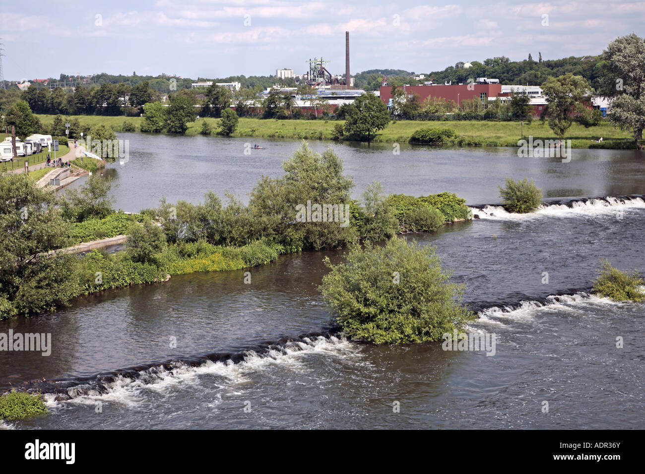 sehen Sie auf der Ruhr River, Deutschland, Nordrhein-Westfalen ...