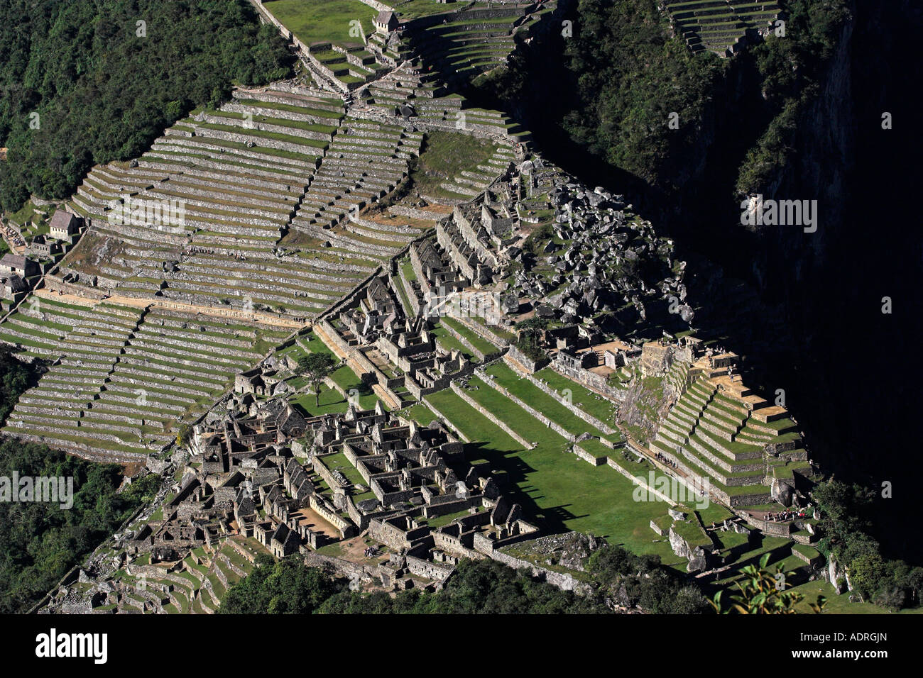 [Machu Picchu] Luftaufnahme der alten Inka [Lost City] von [Huayna ...