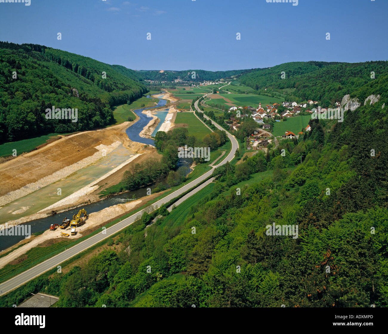 Bau des Main-Donau-Kanal im Altmühltal, Bayern, Deutschland ...