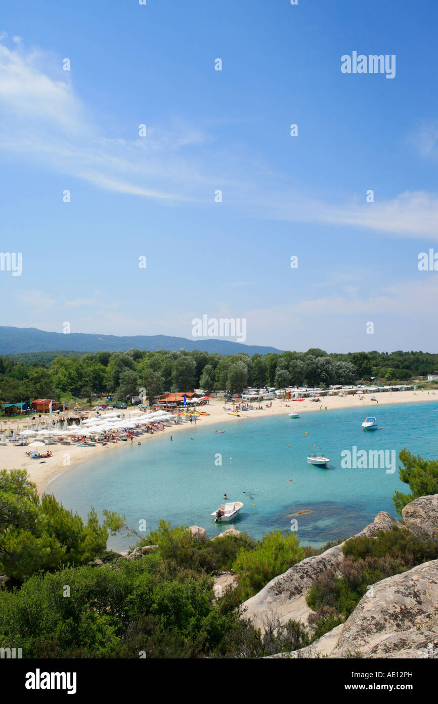 Platanitsi Strand auf Sithonia Halbinsel auf der Halbinsel Chalkidiki in Griechenland ...