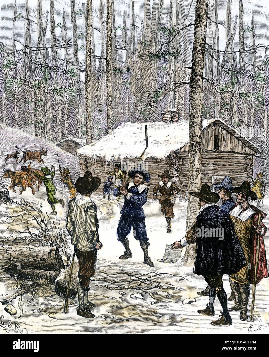 Puritan colonists 1600s -Fotos und -Bildmaterial in hoher Auflösung – Alamy