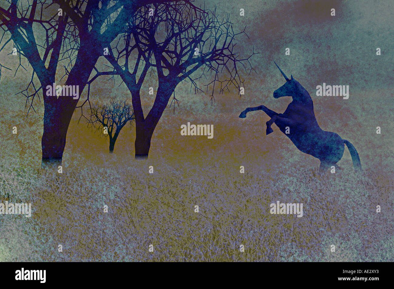 Prancing unicorn -Fotos und -Bildmaterial in hoher Auflösung – Alamy