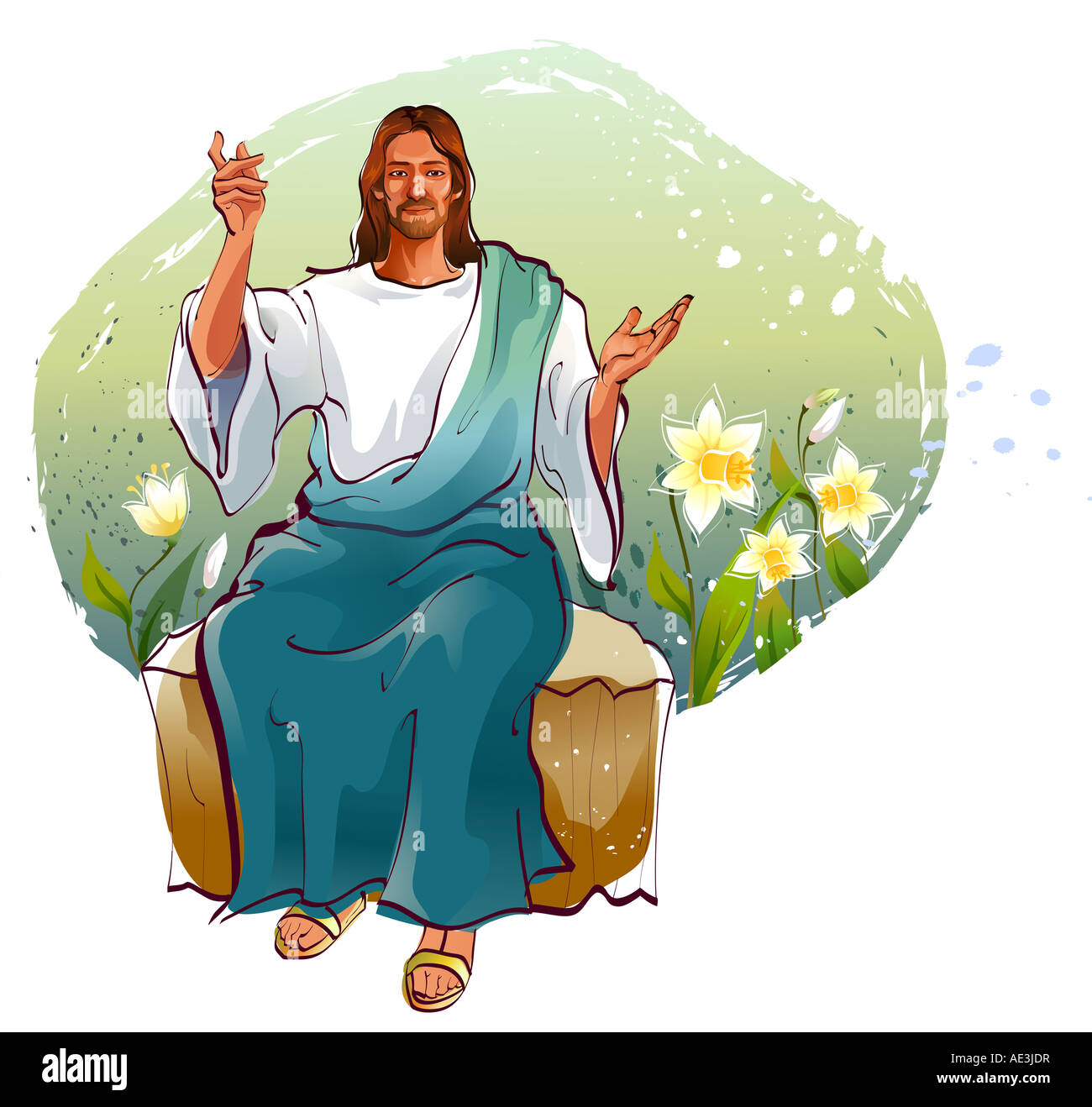 Jesus christus segen Ausgeschnittene Stockfotos und -bilder - Alamy