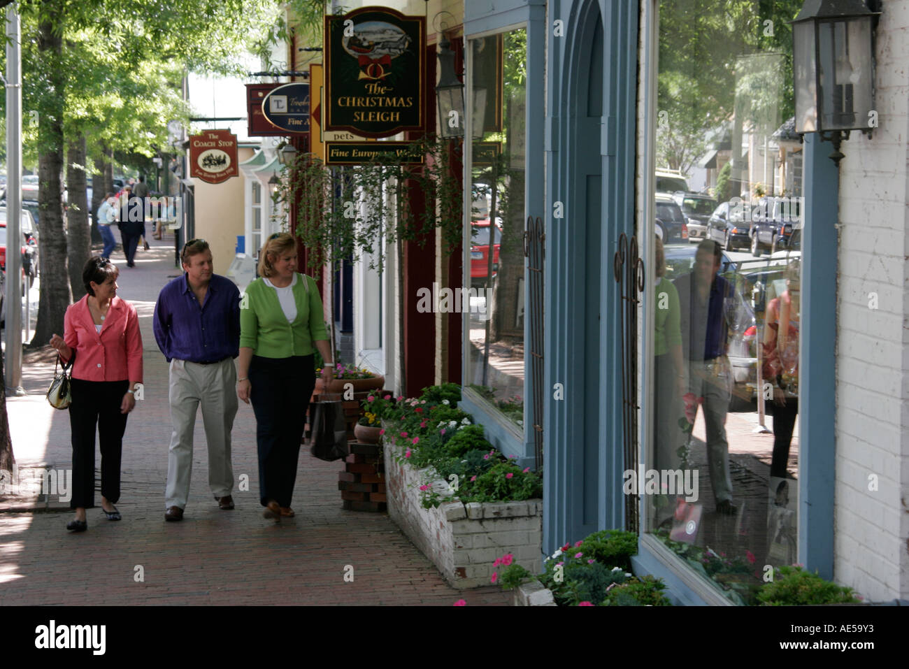 Middleburg Virginia, Loudoun County, Washington Street, Fenster ...