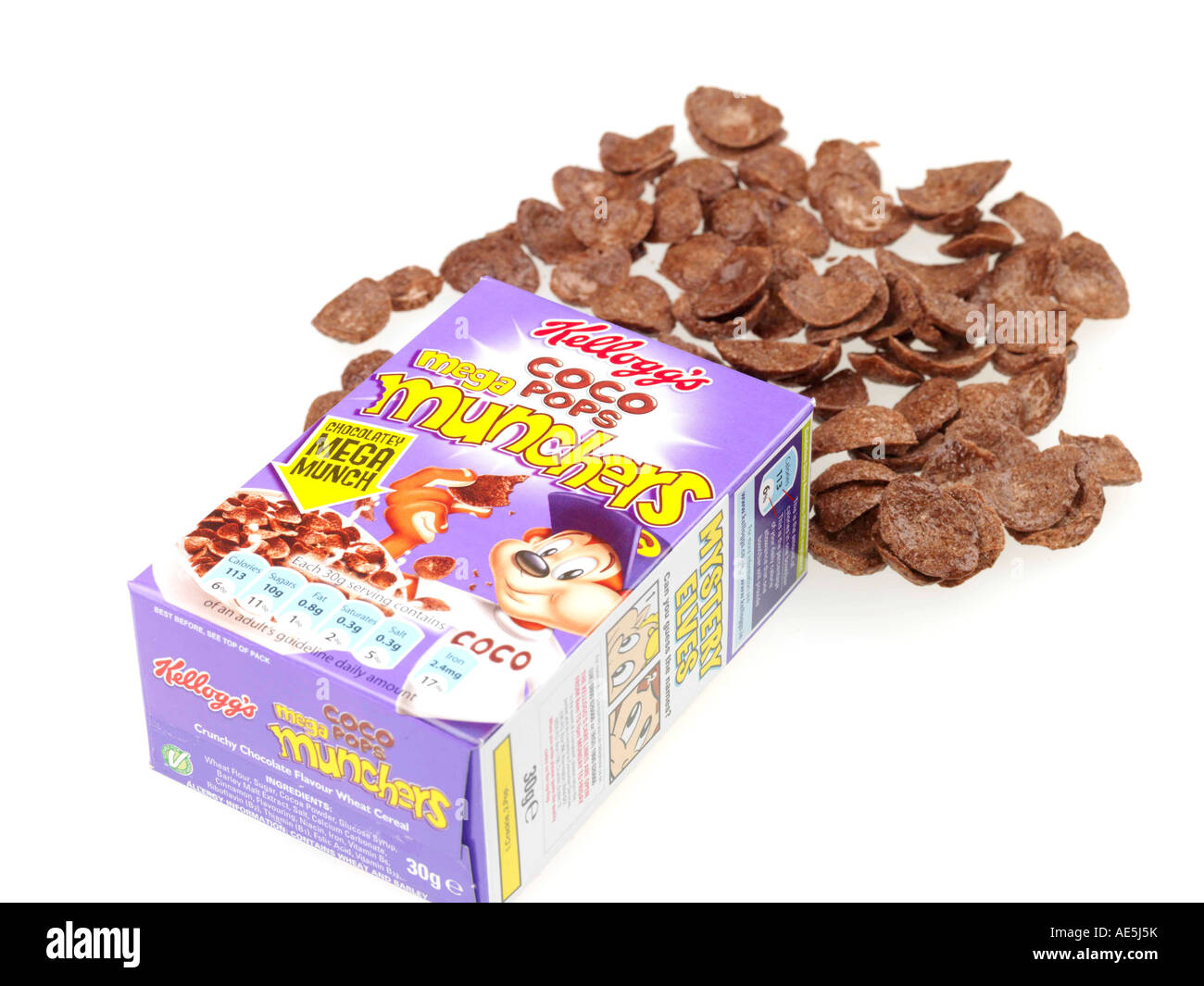 Schachtel Kelloggs Coco Knallt Mega Munchers Stockfotos und -bilder ...