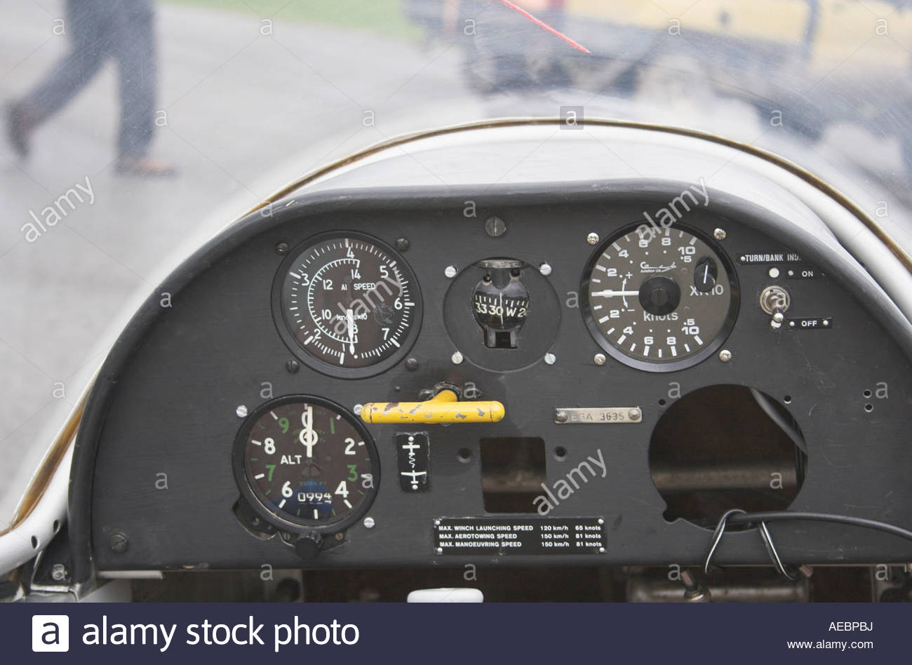 Segelflugzeug Cockpit Segelflugzeug Stockfotos und -bilder Kaufen - Alamy