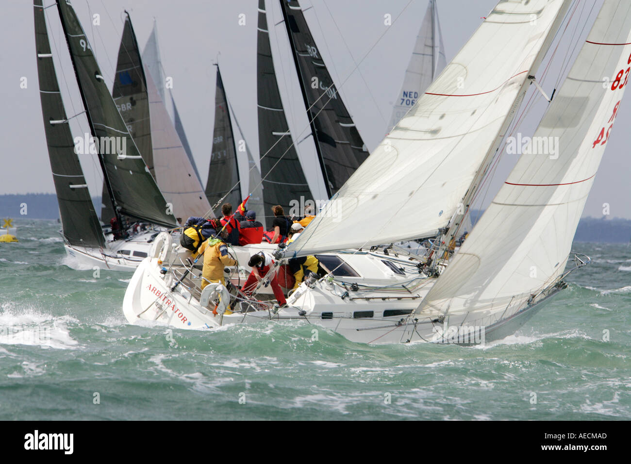 Raues Meer Des Segelboots Stockfotos und -bilder Kaufen - Alamy