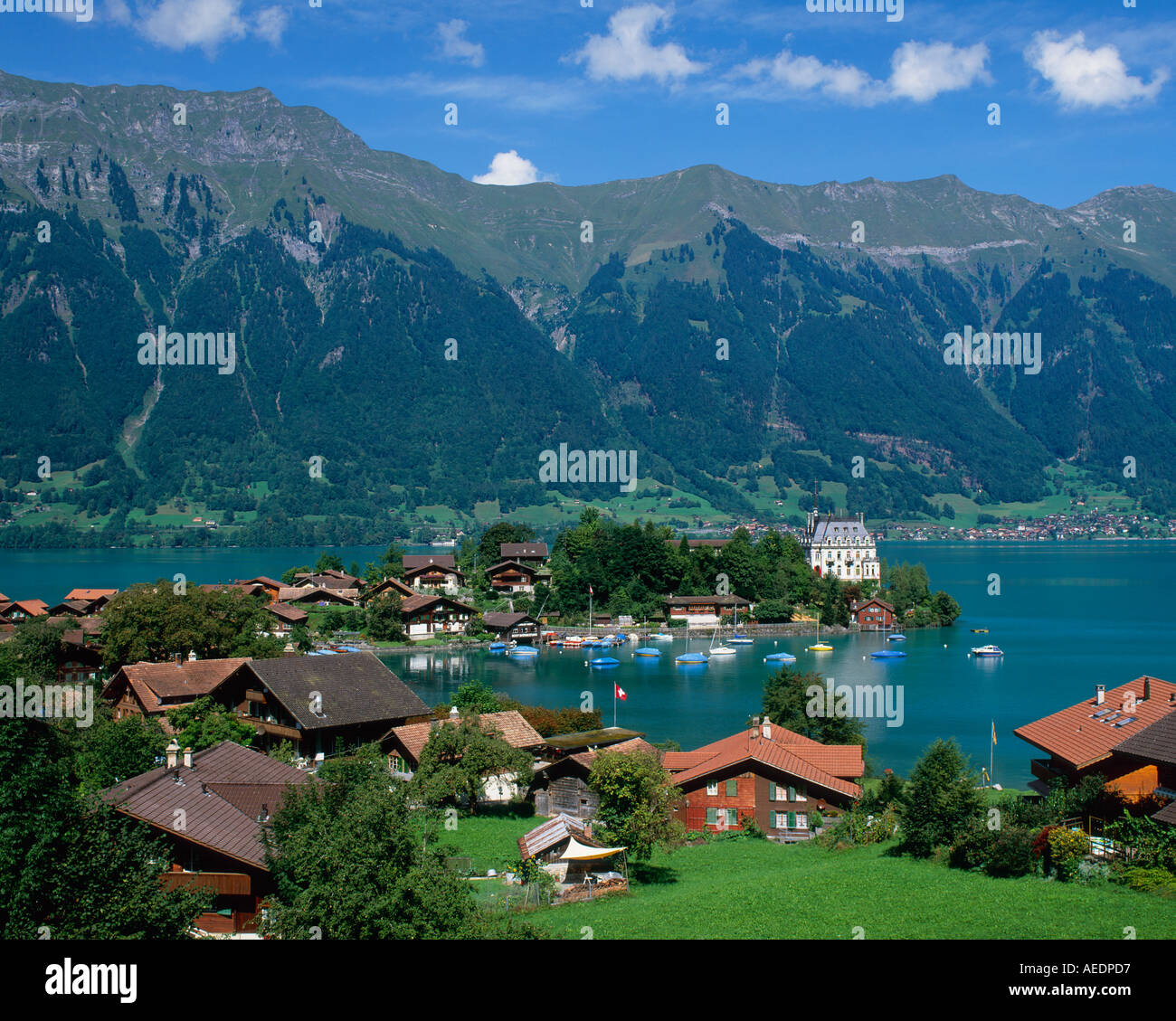 Iseltwald Brienzersee Kanton Bern Stockfotografie - Alamy