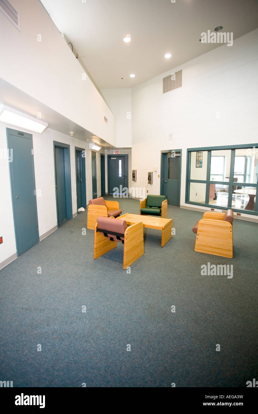 Aufenthaltsraum in der Wohneinheit in Nebraska Correctional Jugend ...