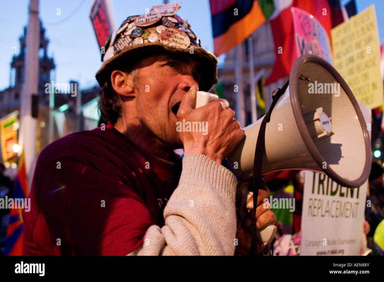 Brian Haw Antikriegsprotest Stockfotos und -bilder Kaufen - Alamy