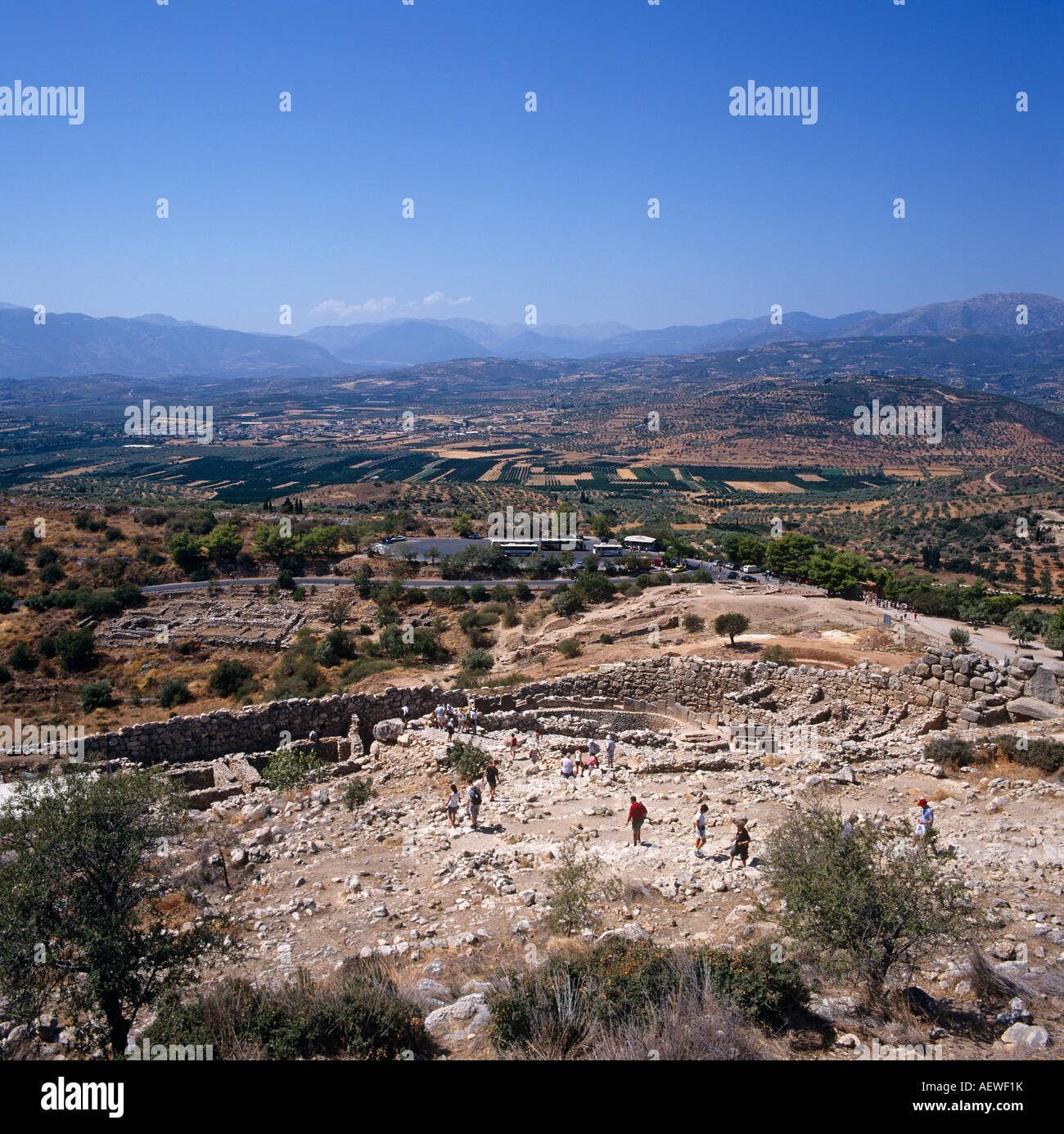Antiken Mykene Peloponnes Griechenland Hellas Stockfotografie - Alamy
