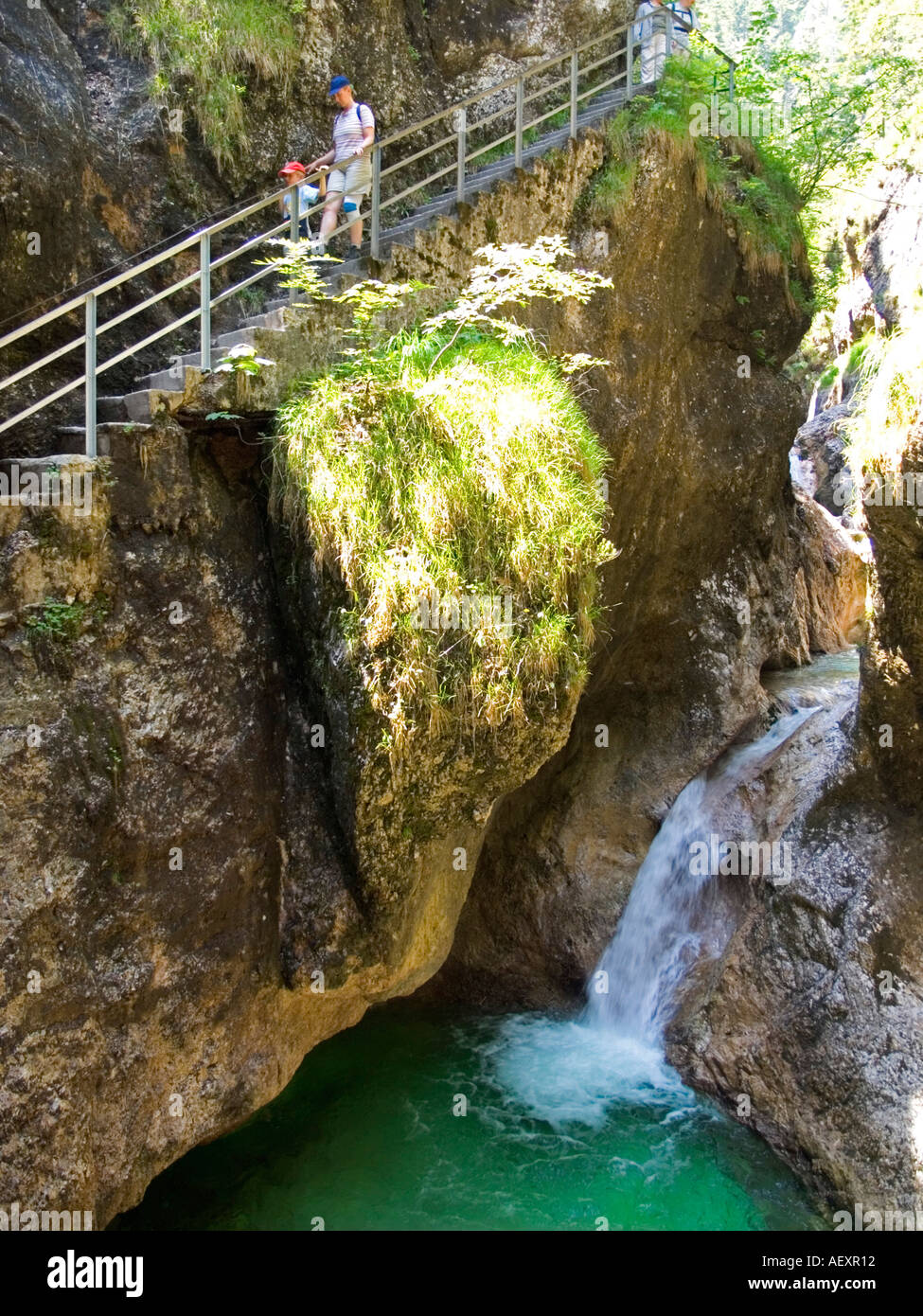 Almbachklamm Almbach Berchtesgaden Schlucht Deutschland Stockfotografie ...