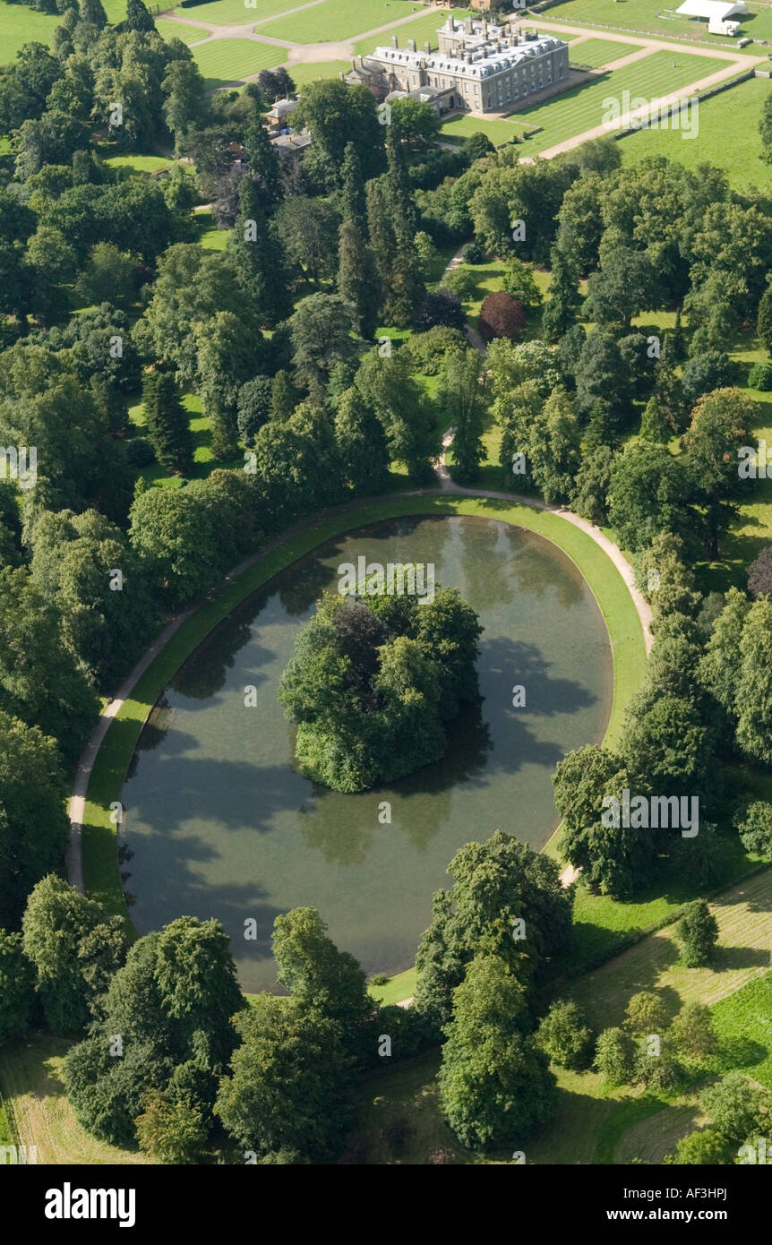 Althorp House und der Oval Lake, Anwesen und Park der Familie Earl ...