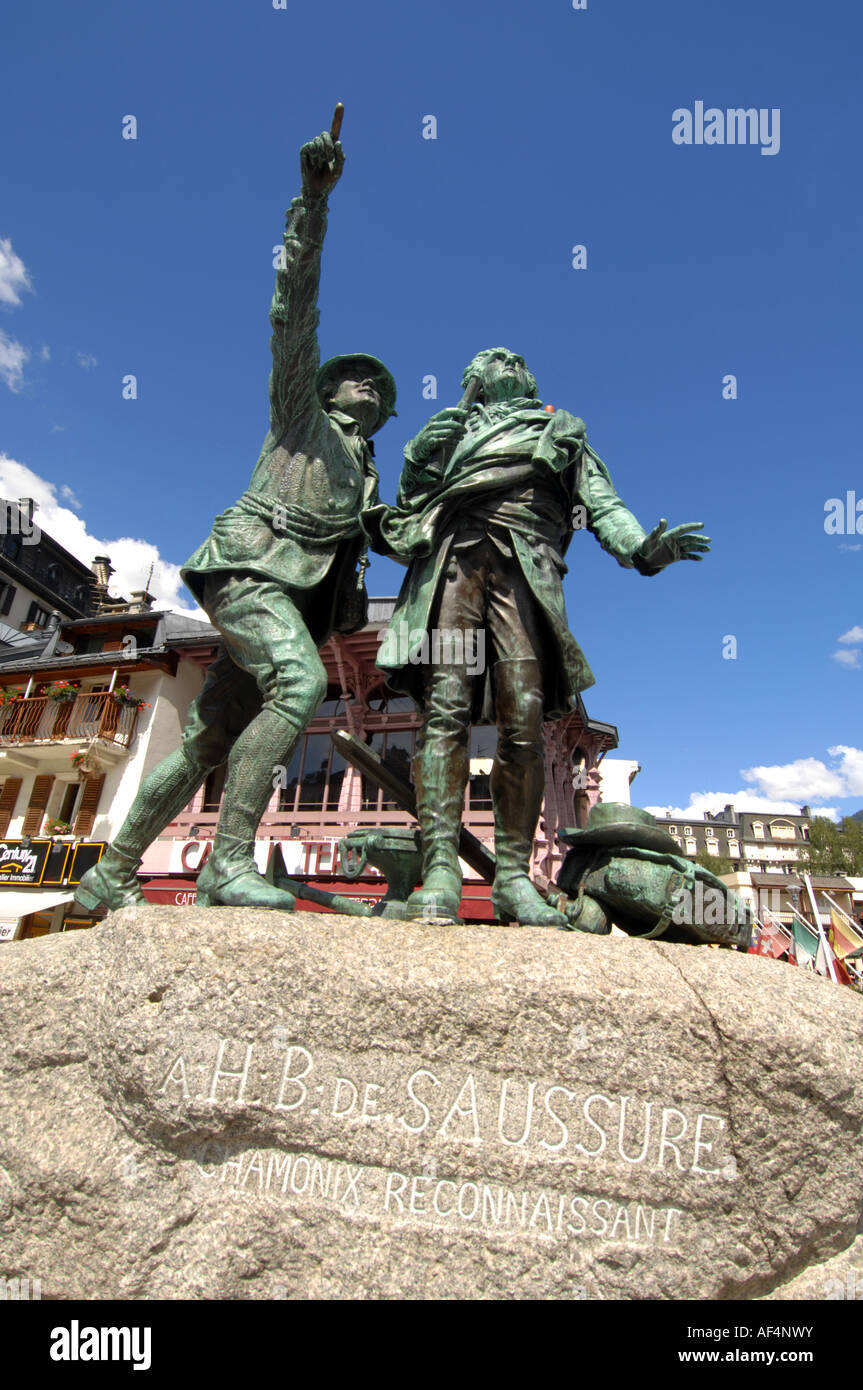 Monument jacques balmat chamonix mont blanc french -Fotos und ...