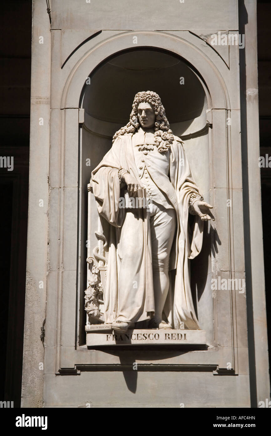 Francesco Redi Statue Piazzale Degli Uffizi Florenz Toskana Italien ...