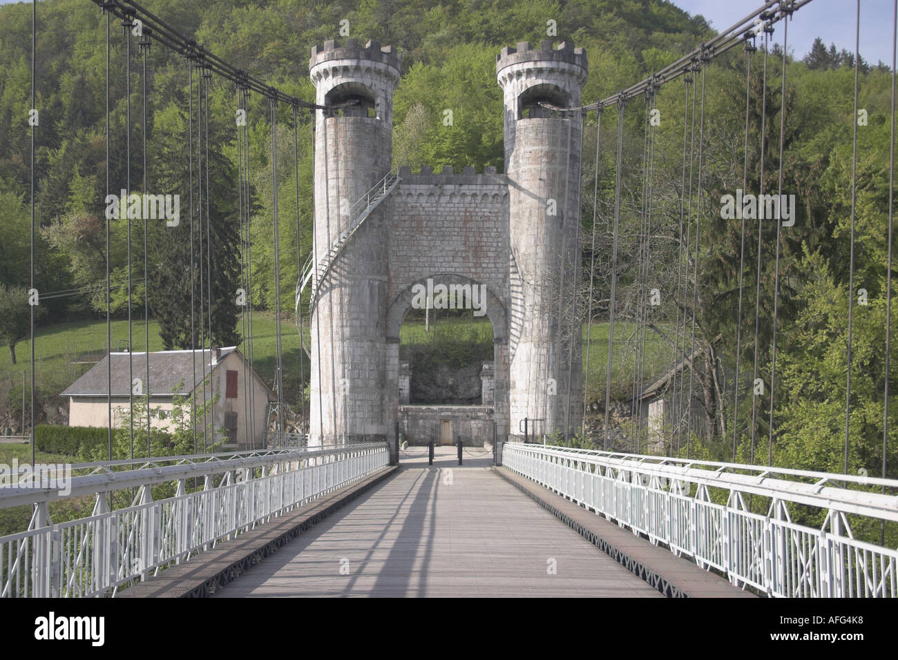Blick vom Pont de Caille, Haute Savlie, Frankreich Stockfotografie - Alamy