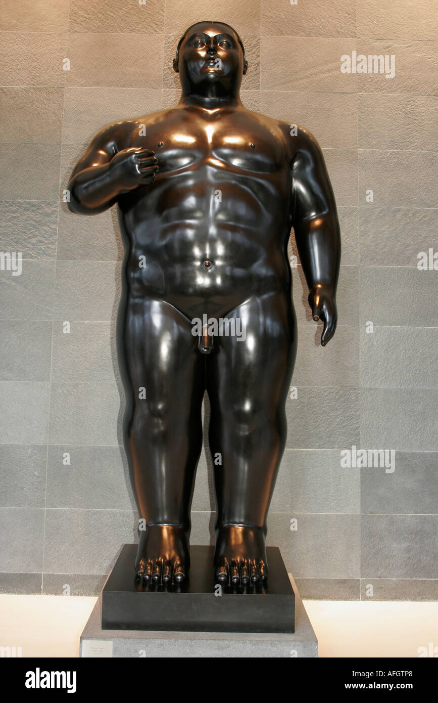 Miami Florida, Brickell Avenue, Four Seasons, Hotel, Lobby, Statue von ...