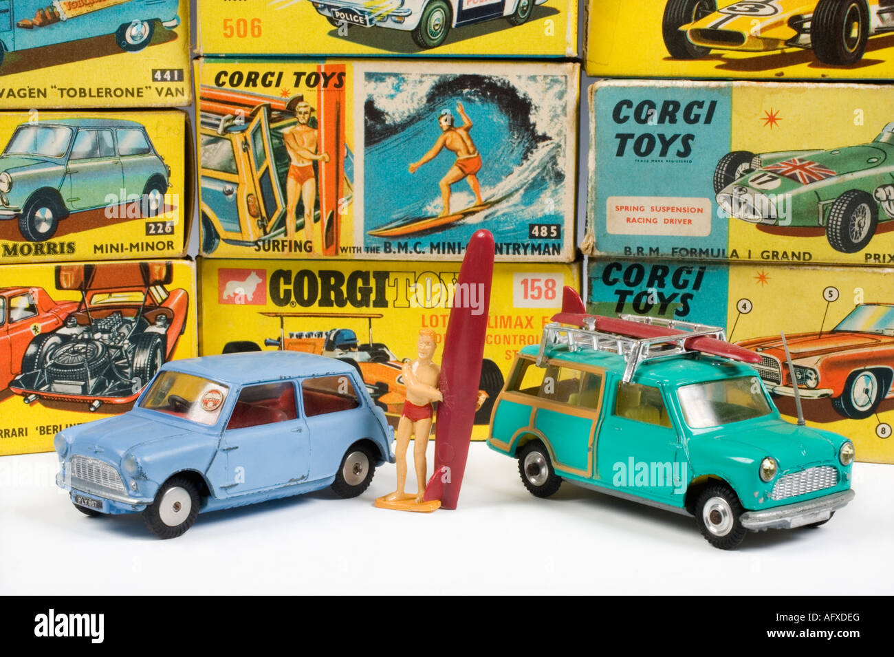 Austin 7 Cooper Countryman Surfer. Corgis Diecast Modell no.485 1965 ...