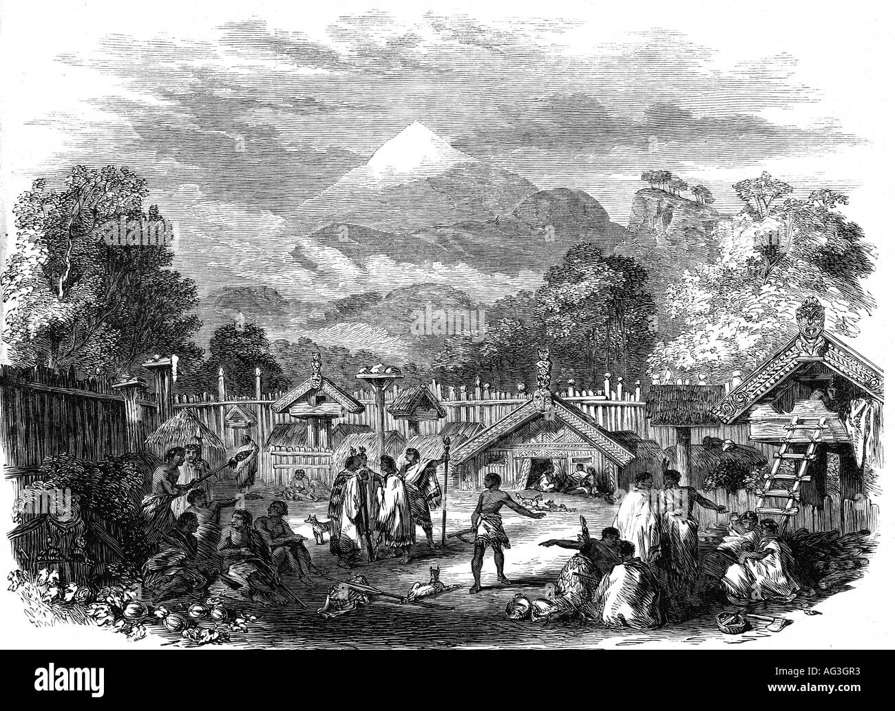 Historisches maori dorf -Fotos und -Bildmaterial in hoher Auflösung – Alamy