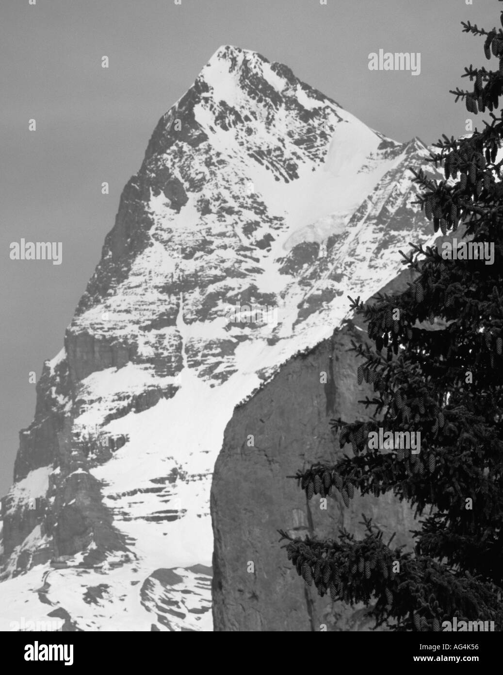 Die nordwand des eiger Schwarzweiß-Stockfotos und -bilder - Alamy