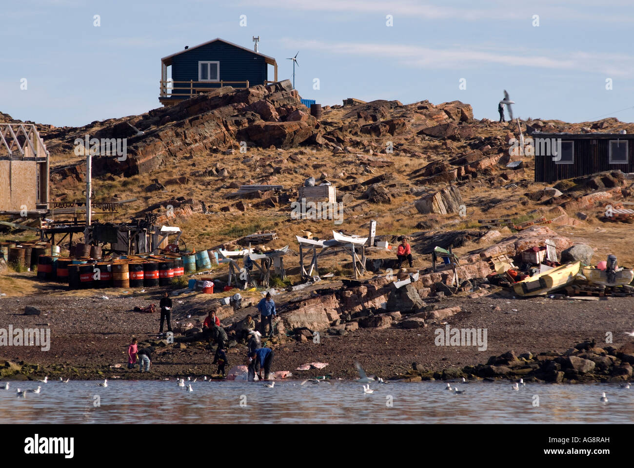 Qaanaaq Greenland Qaanaaq Greenland Inuit Stockfotos und -bilder Kaufen ...