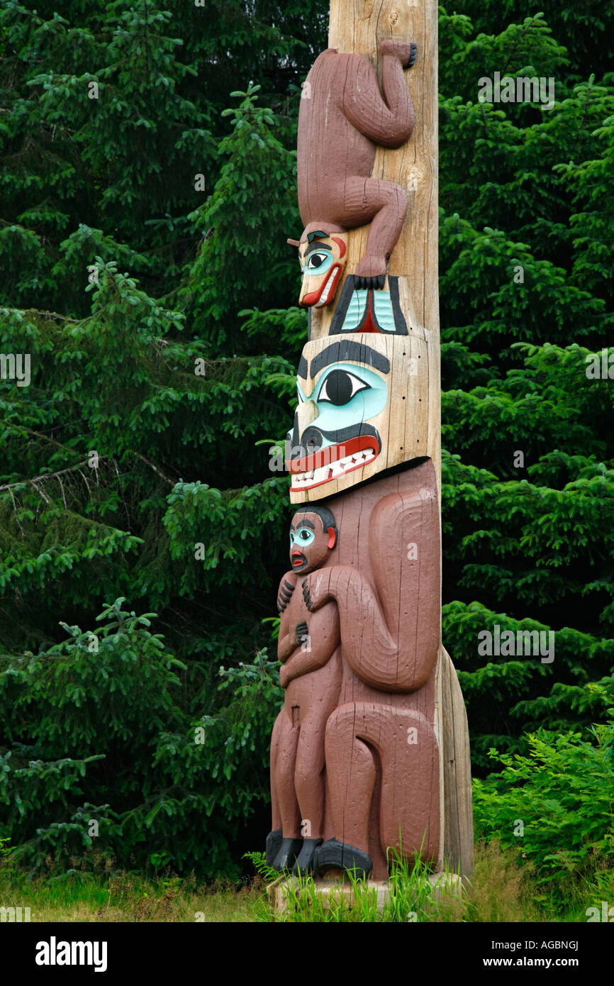 Saxman totem park -Fotos und -Bildmaterial in hoher Auflösung – Alamy