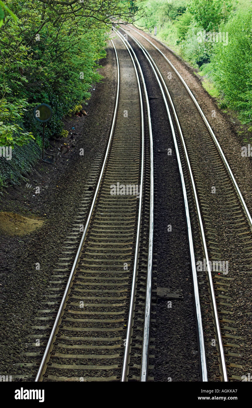 Zwei parallele gleise -Fotos und -Bildmaterial in hoher Auflösung – Alamy