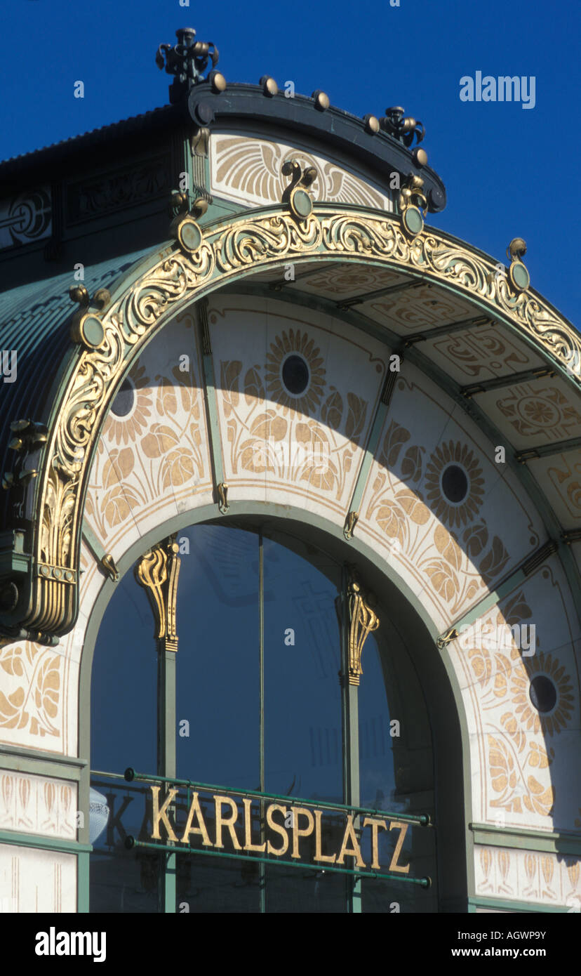 Urban Railwy Station Karlsplatz Pavillon Jugendstil Gebäude sein von ...
