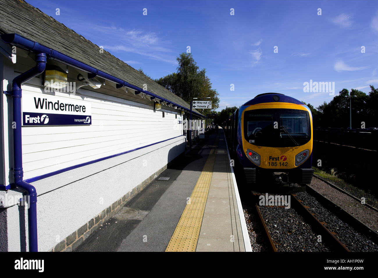Ansichten rund um Windermere Lake District Cumbria UK Großbritannien ...