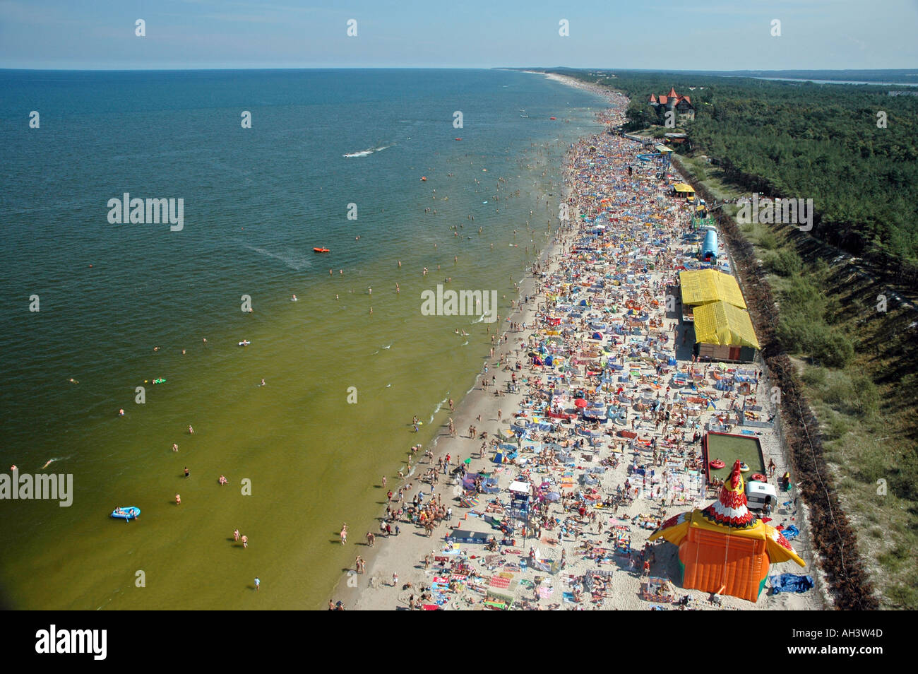 überfüllten Strand in Leba Polen Stockfotografie - Alamy