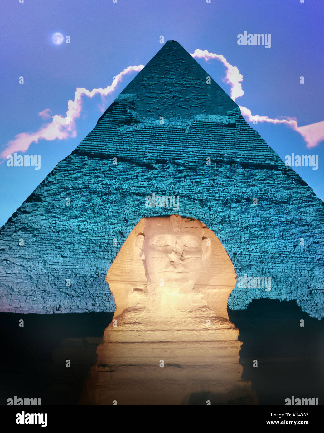 Pyramide sphinx kairo el giza stimmung -Fotos und -Bildmaterial in ...