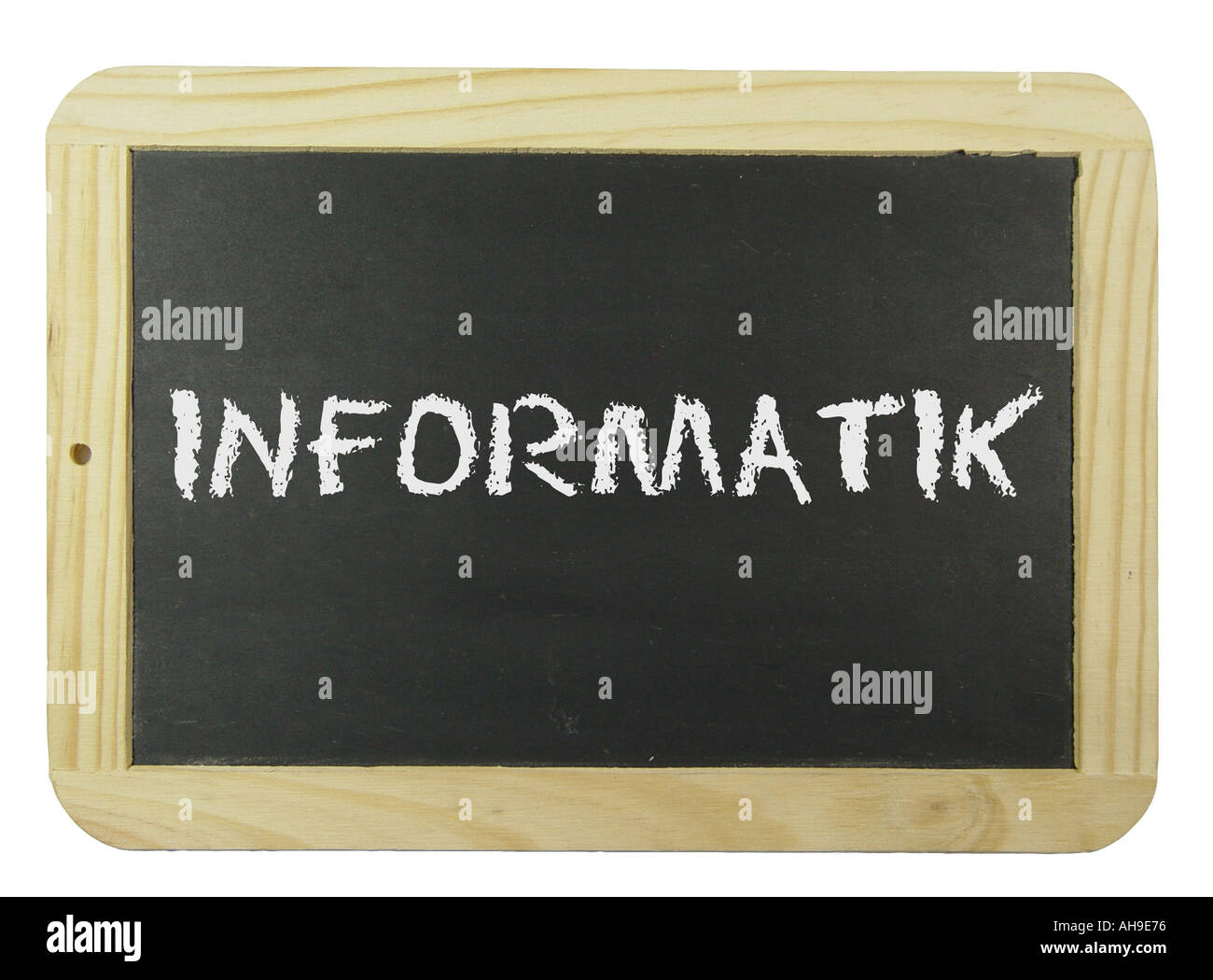 Tafel mit der Bezeichnung Informatik Symbol für Schule Lehr- und ...