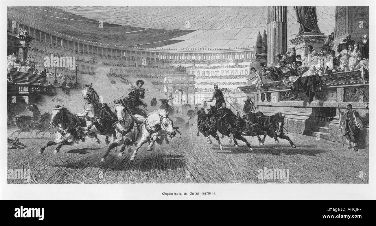 Chariot Racing Rome Stockfotos und -bilder Kaufen - Alamy