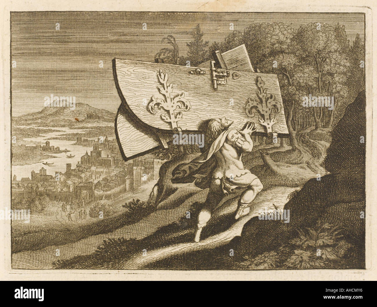 Samson mit Gaza Tore Stockfotografie - Alamy