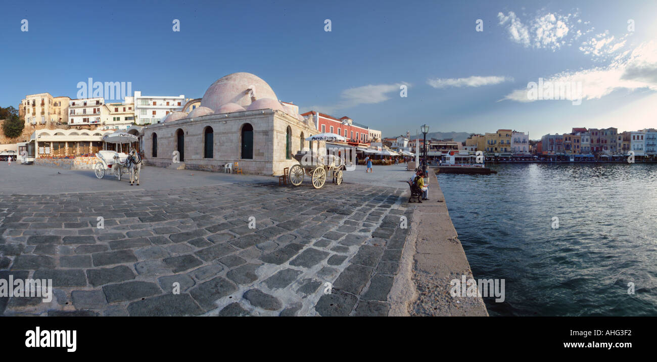 Khania Canea Chania Xania Hafen Kreta Kriti Griechenland Europa ...