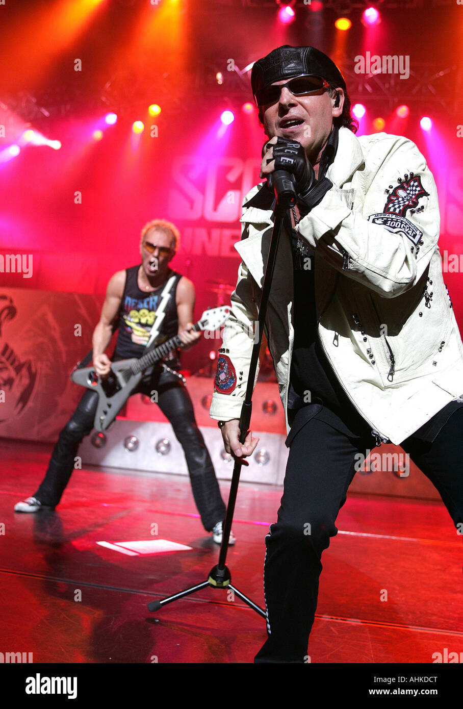 DIE SCORPIONS-deutsche Rock-Gruppe mit Klaus Meine auf Gesang und ...