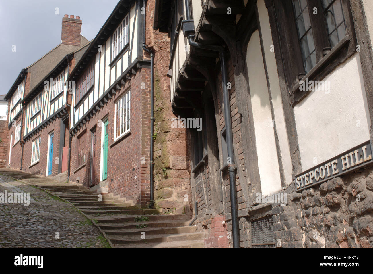 Stepcote Hill, Exeter City Devon Südwestengland Stockfotografie - Alamy