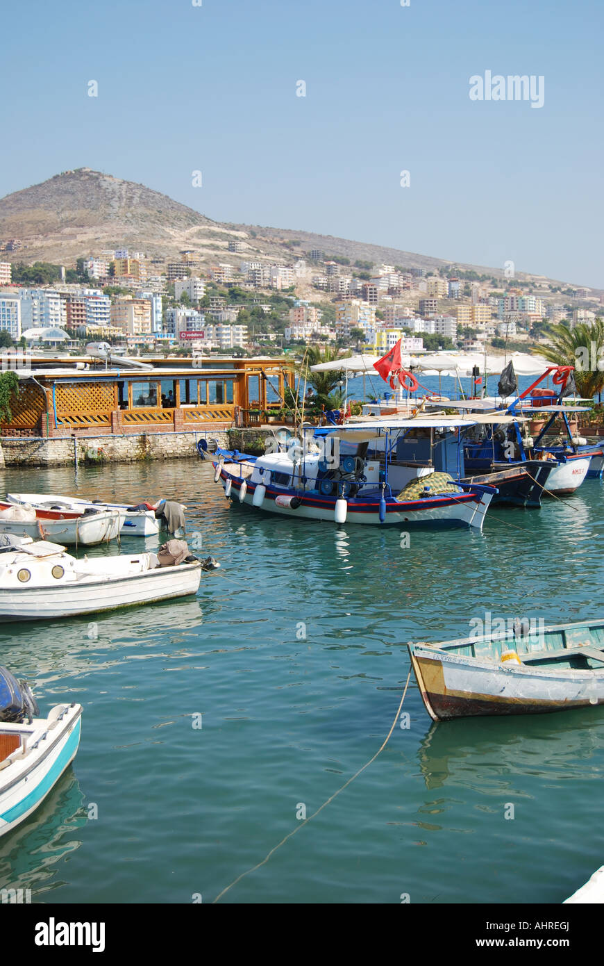 Marina Saranda, Saranda, Grafschaft Vlora, Albanien Stockfotografie - Alamy